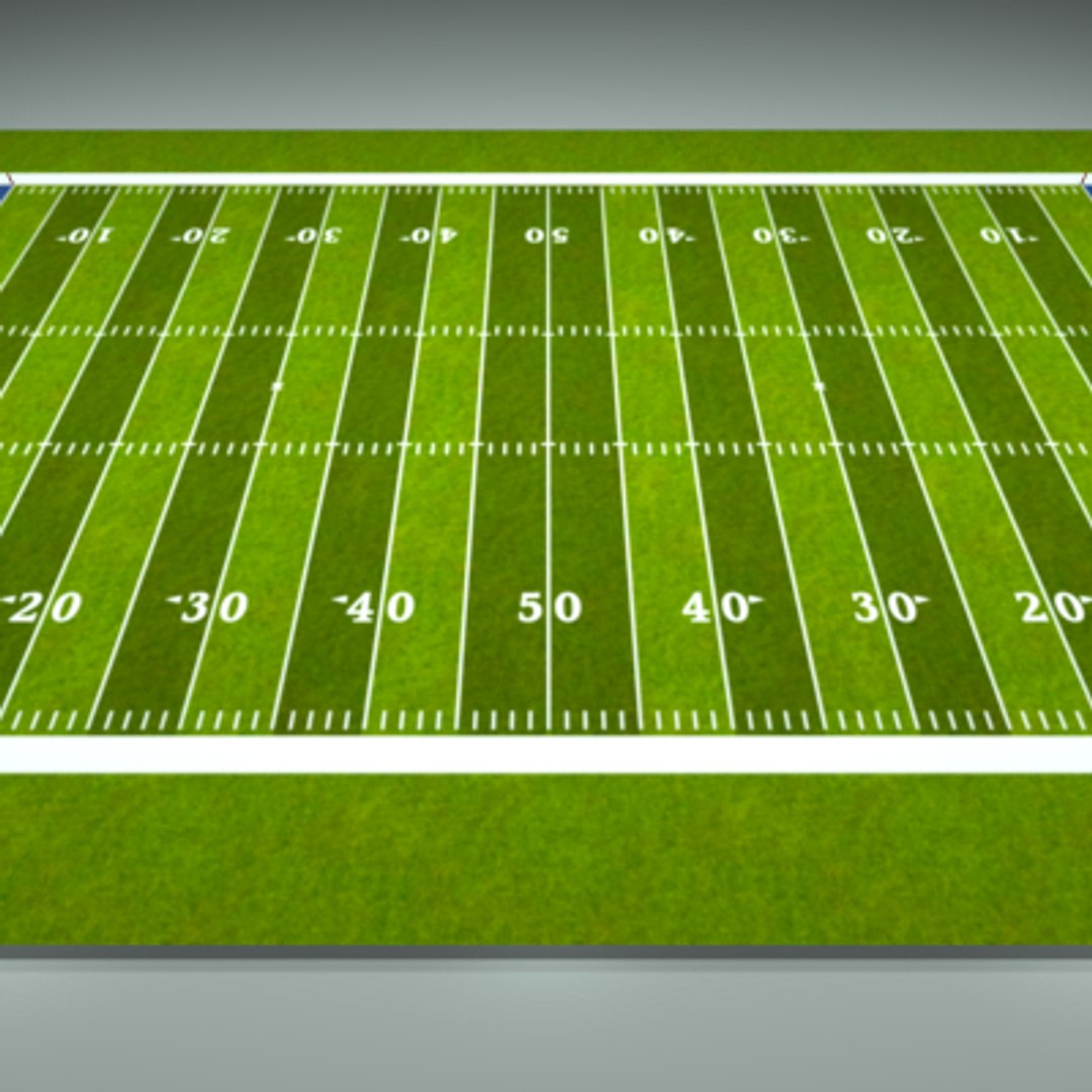 3d football field model
