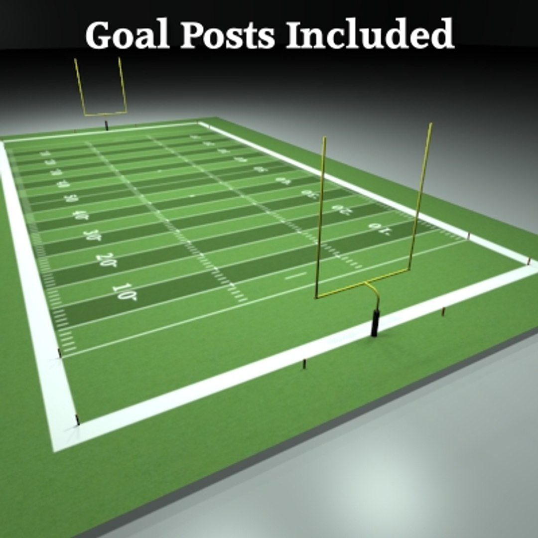 3d football field model