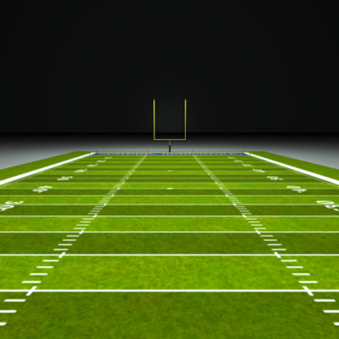 3d football field model