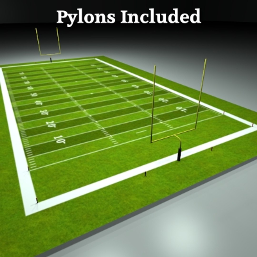 3d football field model