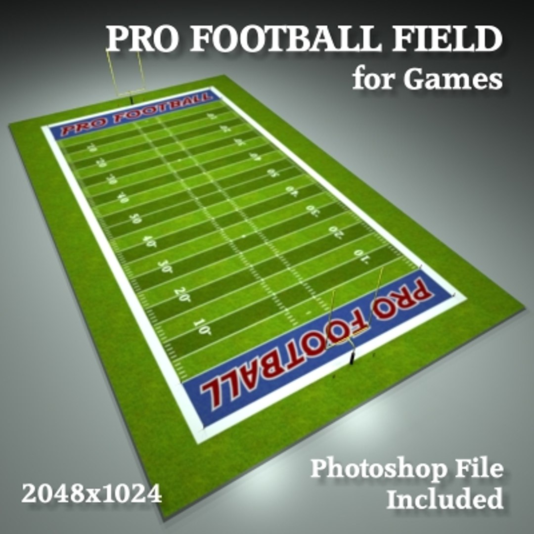 3d Football Field Model