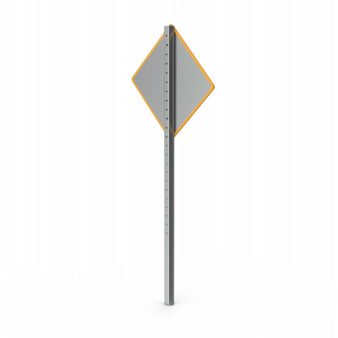 Curvy Road Sign 3D Model - TurboSquid 2005952