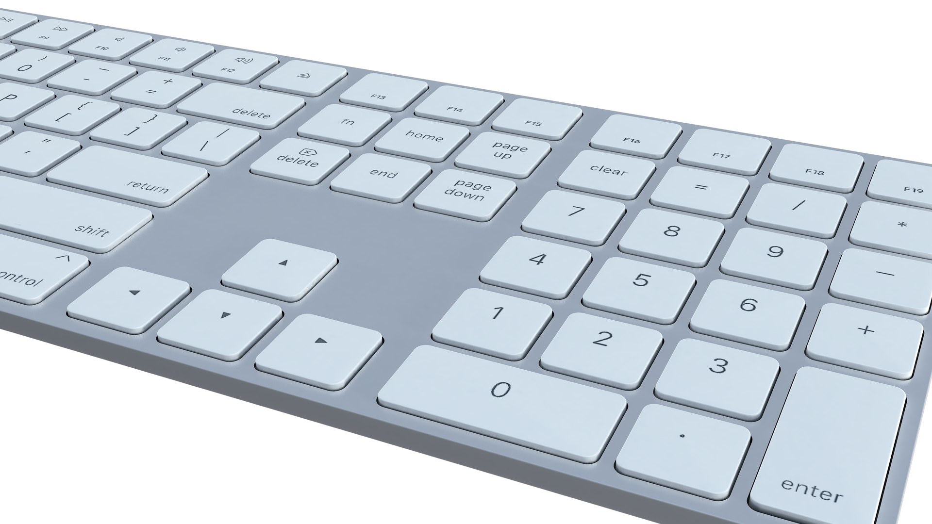 3D Keyboard Apple Wireless Model - TurboSquid 1458194