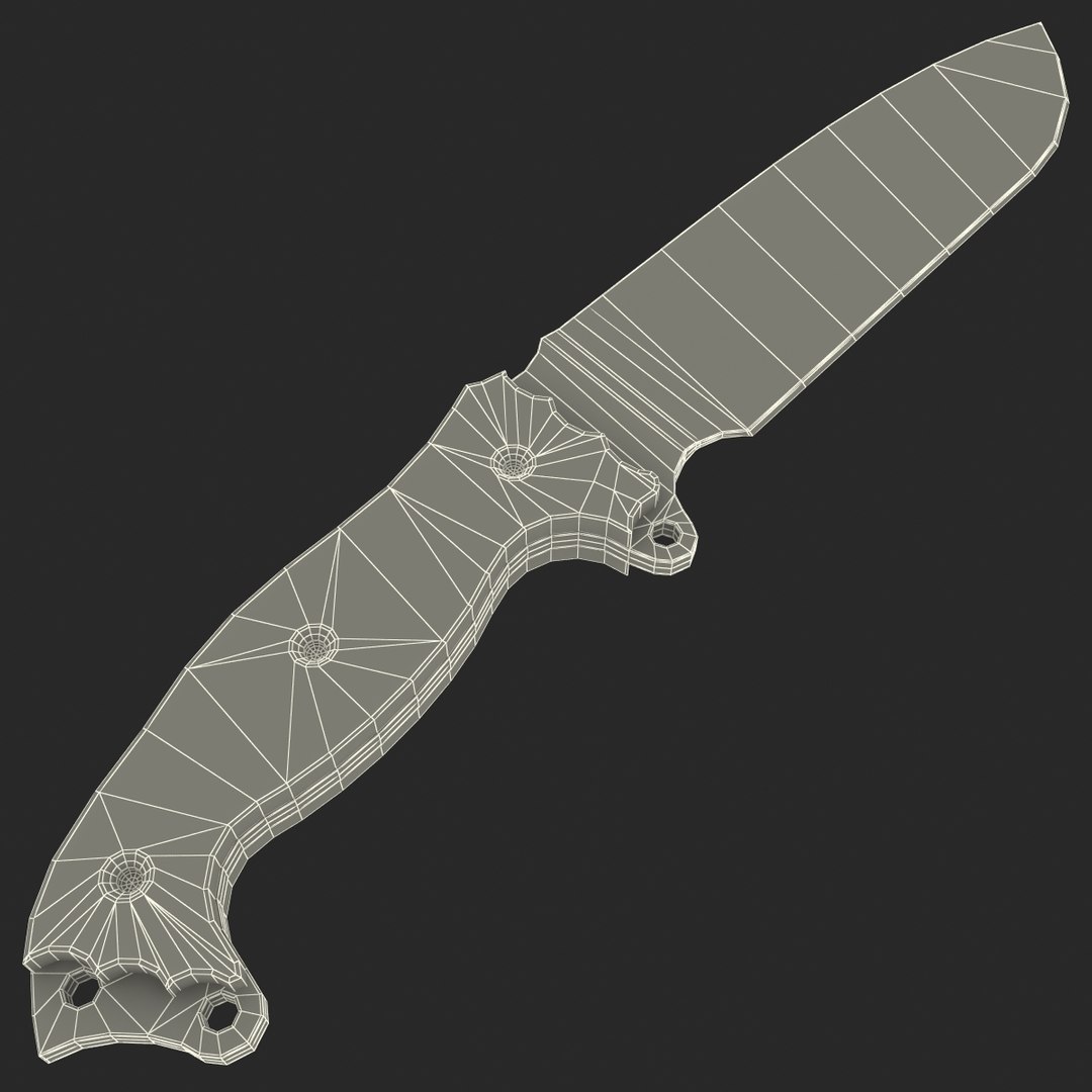 Busse Natural Combat Knife 3d 3ds