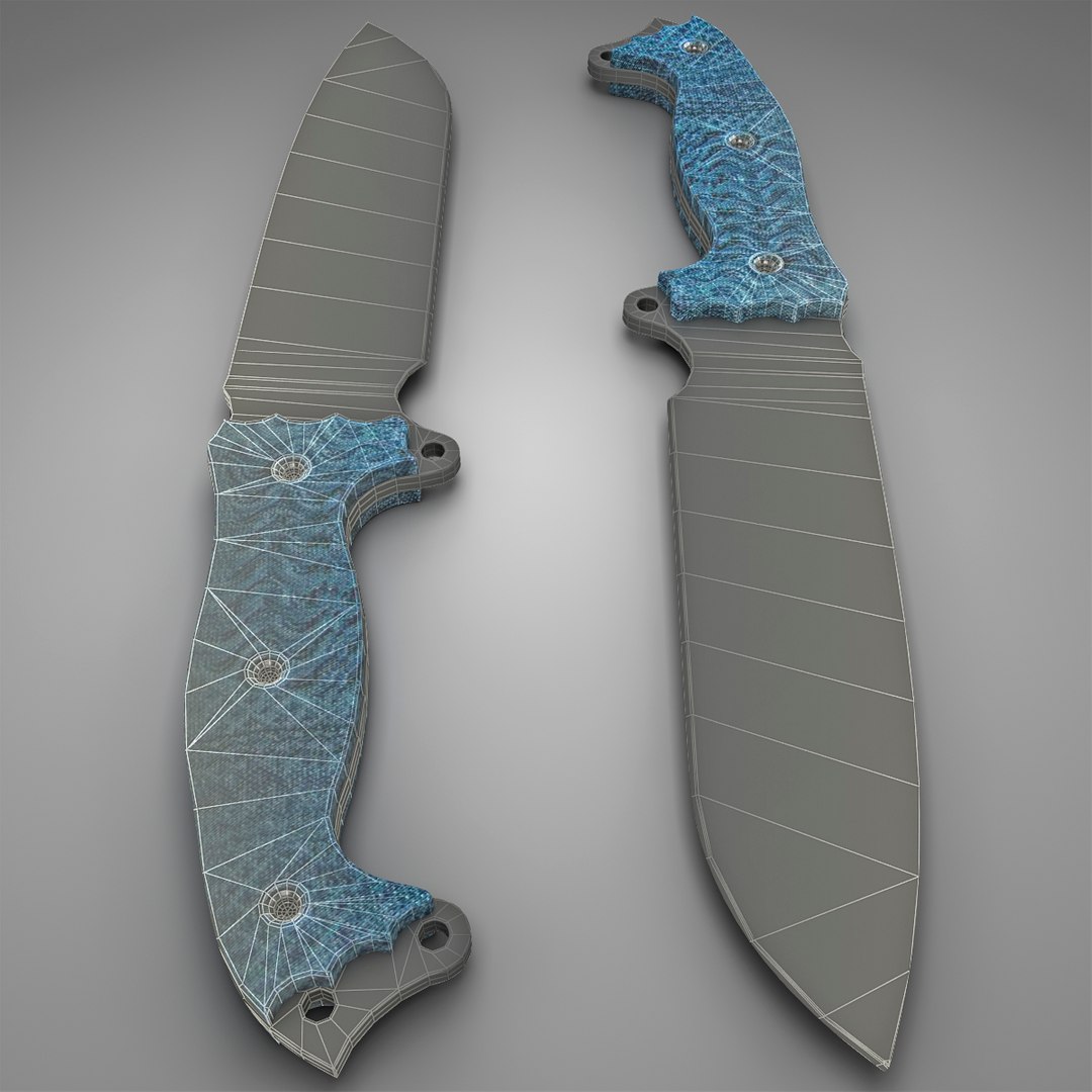 Busse Natural Combat Knife 3d 3ds