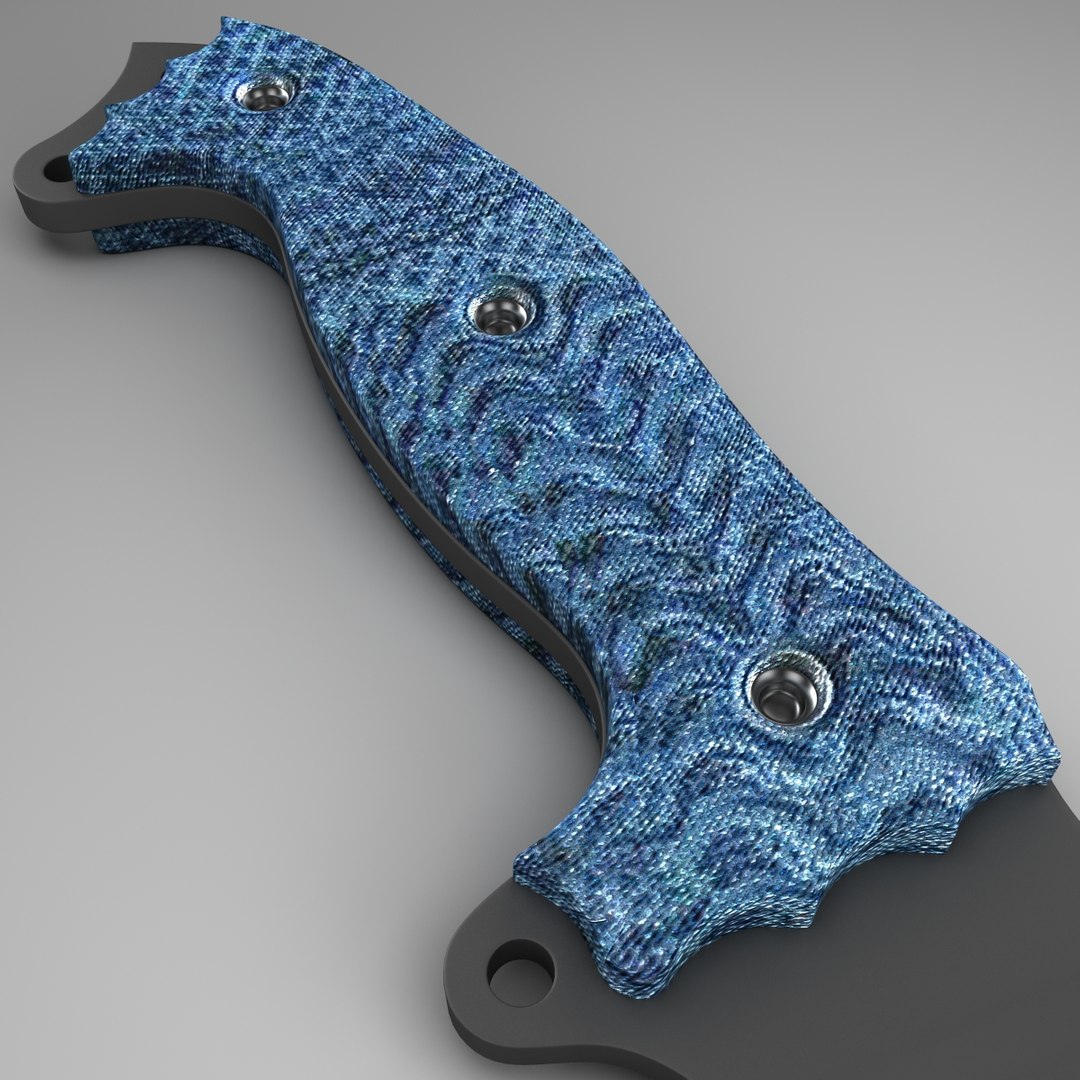 Busse Natural Combat Knife 3d 3ds