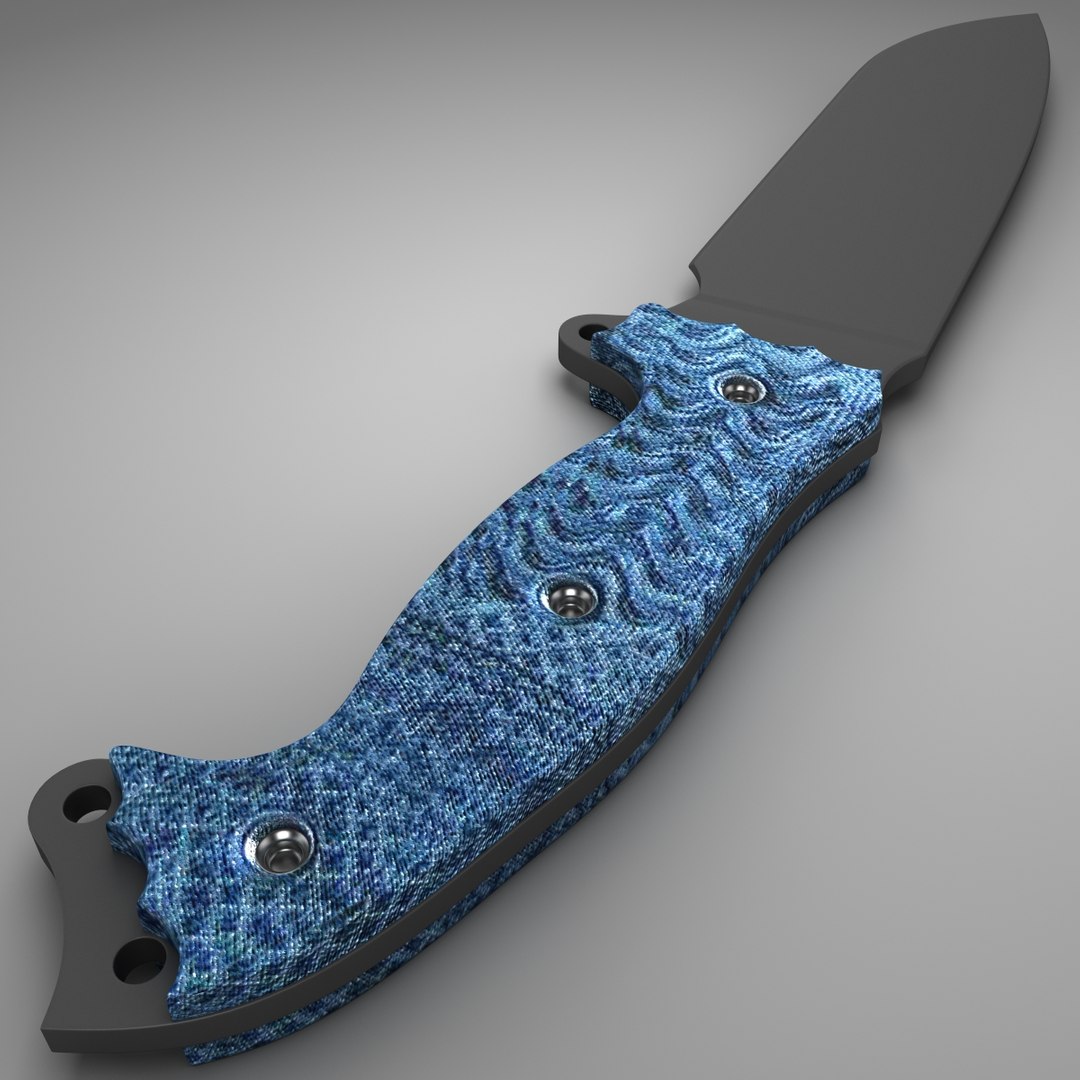 Busse Natural Combat Knife 3d 3ds
