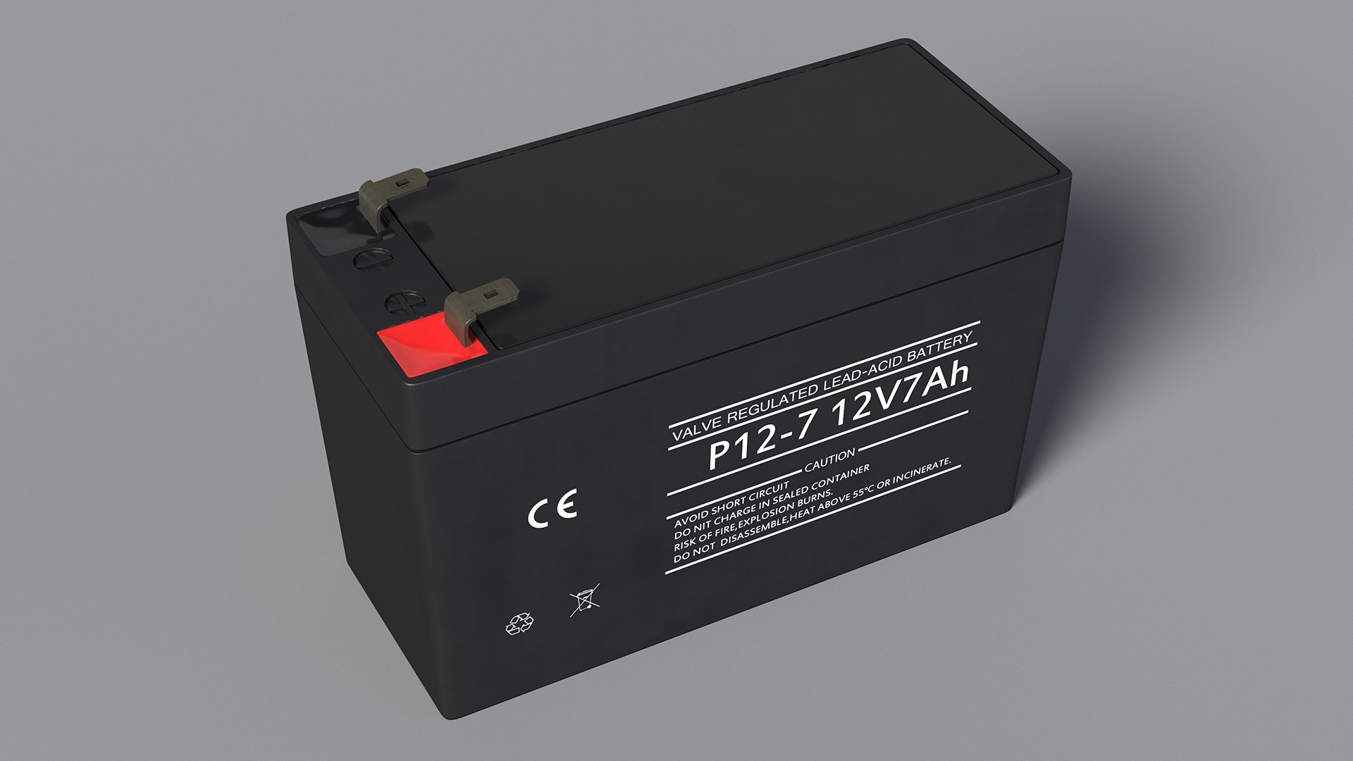 Sealed Lead Acid Battery 3D Model - TurboSquid 2238332