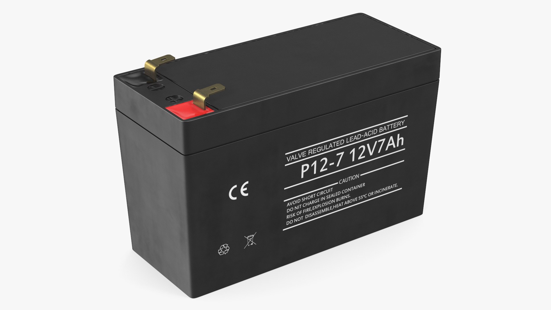 Sealed Lead Acid Battery 3D Model - TurboSquid 2238332