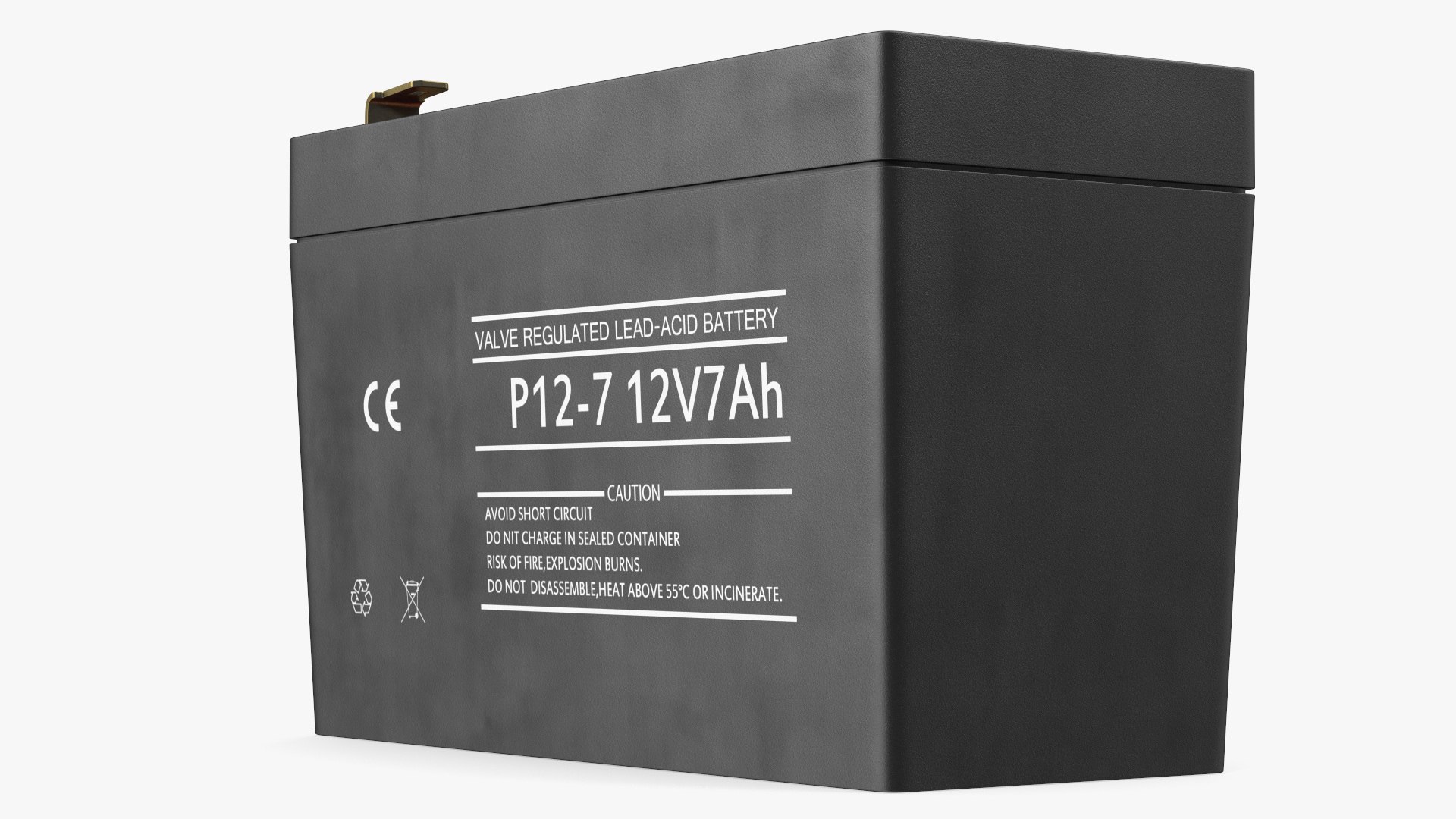 Sealed Lead Acid Battery 3D Model - TurboSquid 2238332