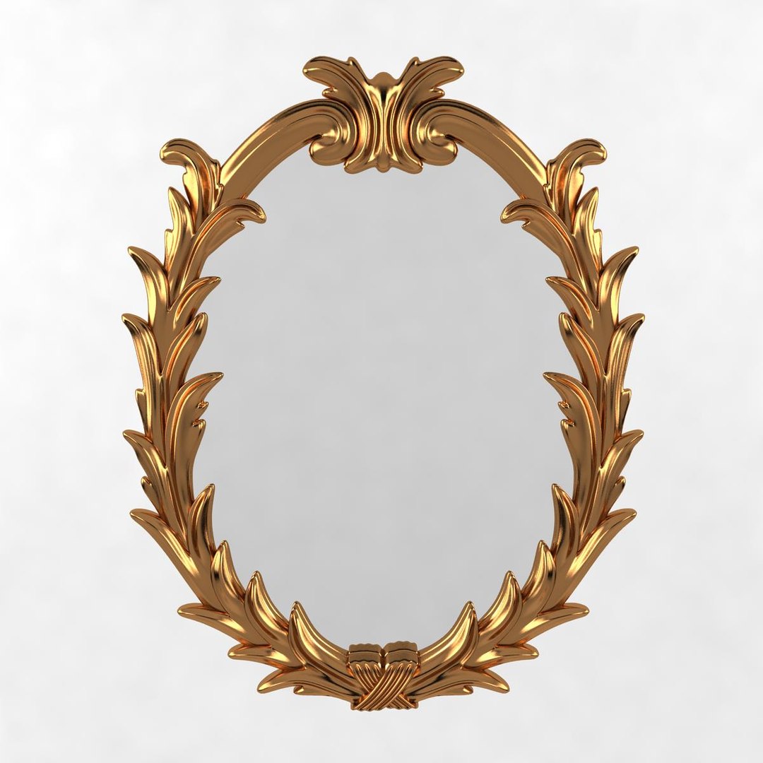 Mirror Oval 3d Model