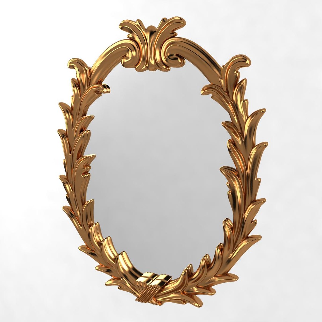 Mirror Oval 3d Model