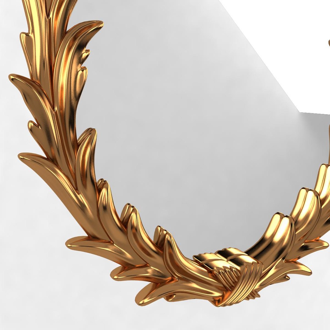 Mirror Oval 3d Model