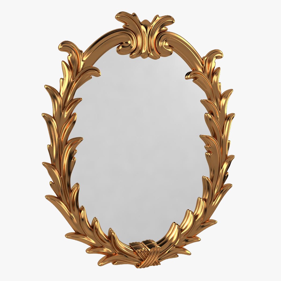 Mirror Oval 3d Model