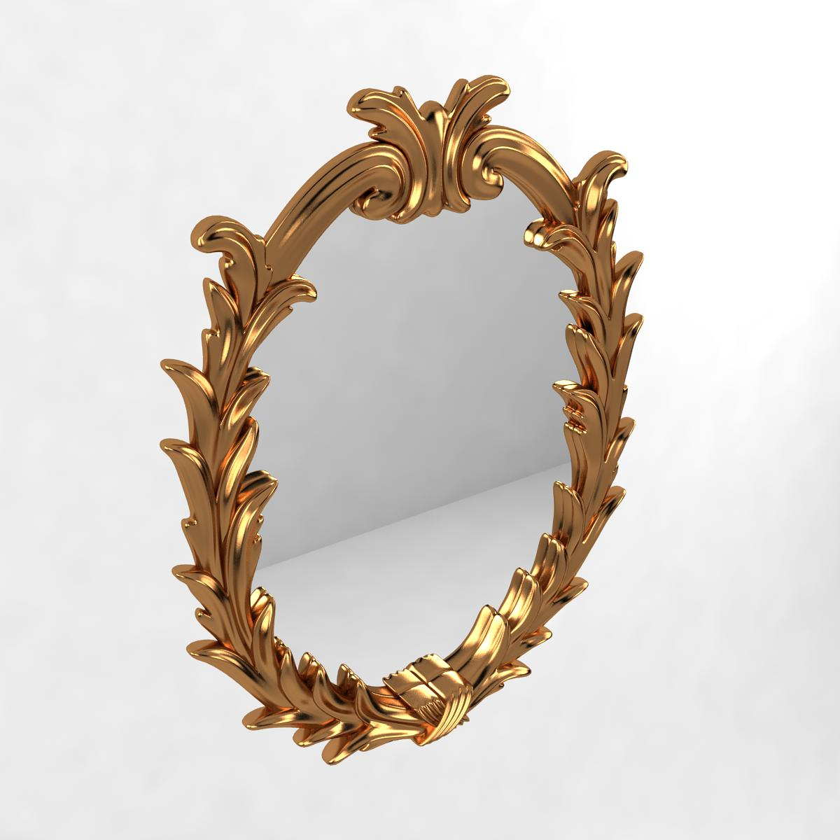 mirror oval 3d model