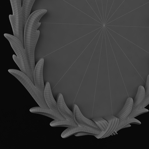 mirror oval 3d model