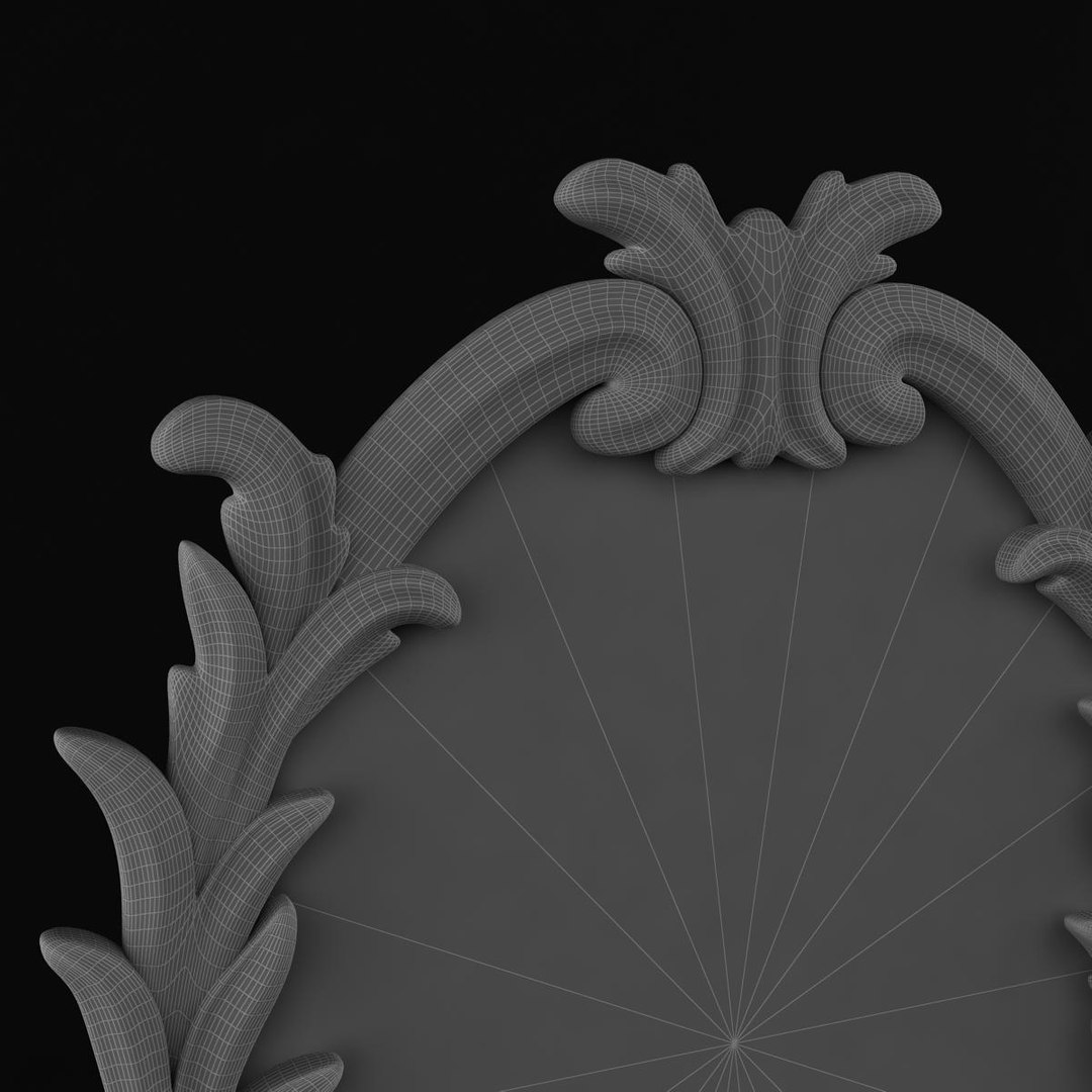 Mirror Oval 3d Model