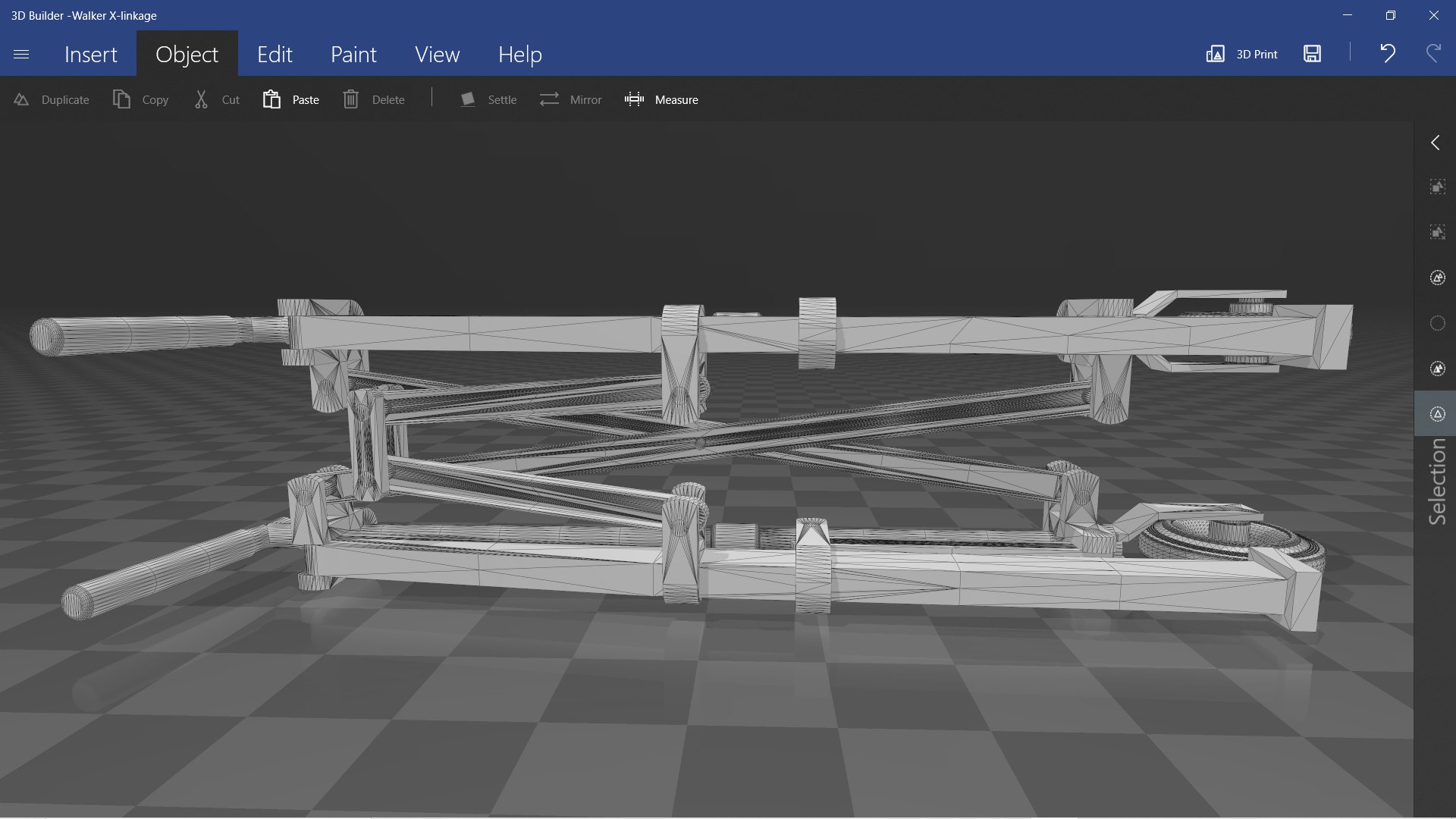 Walker with X-linkage 3D model - TurboSquid 1925296