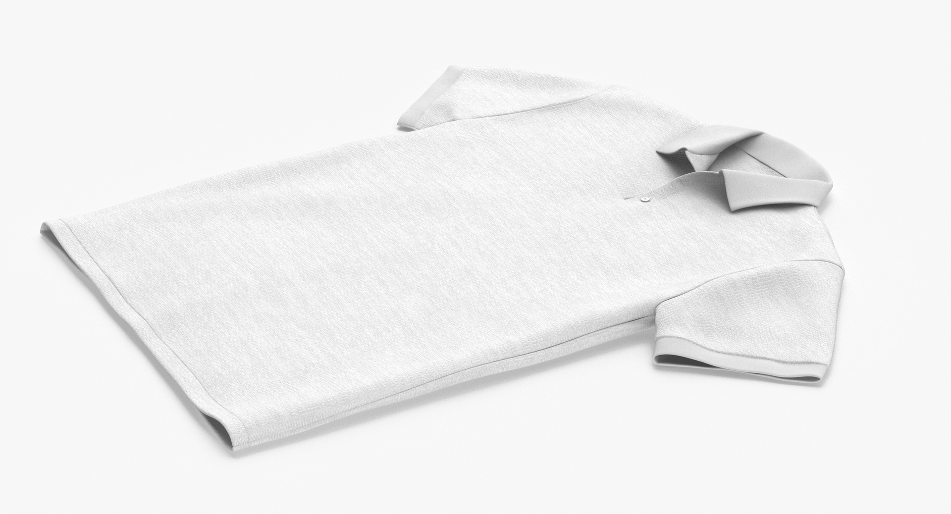 3D Polo Shirts Male Unbuttoned White Blank And Branded Heather ...