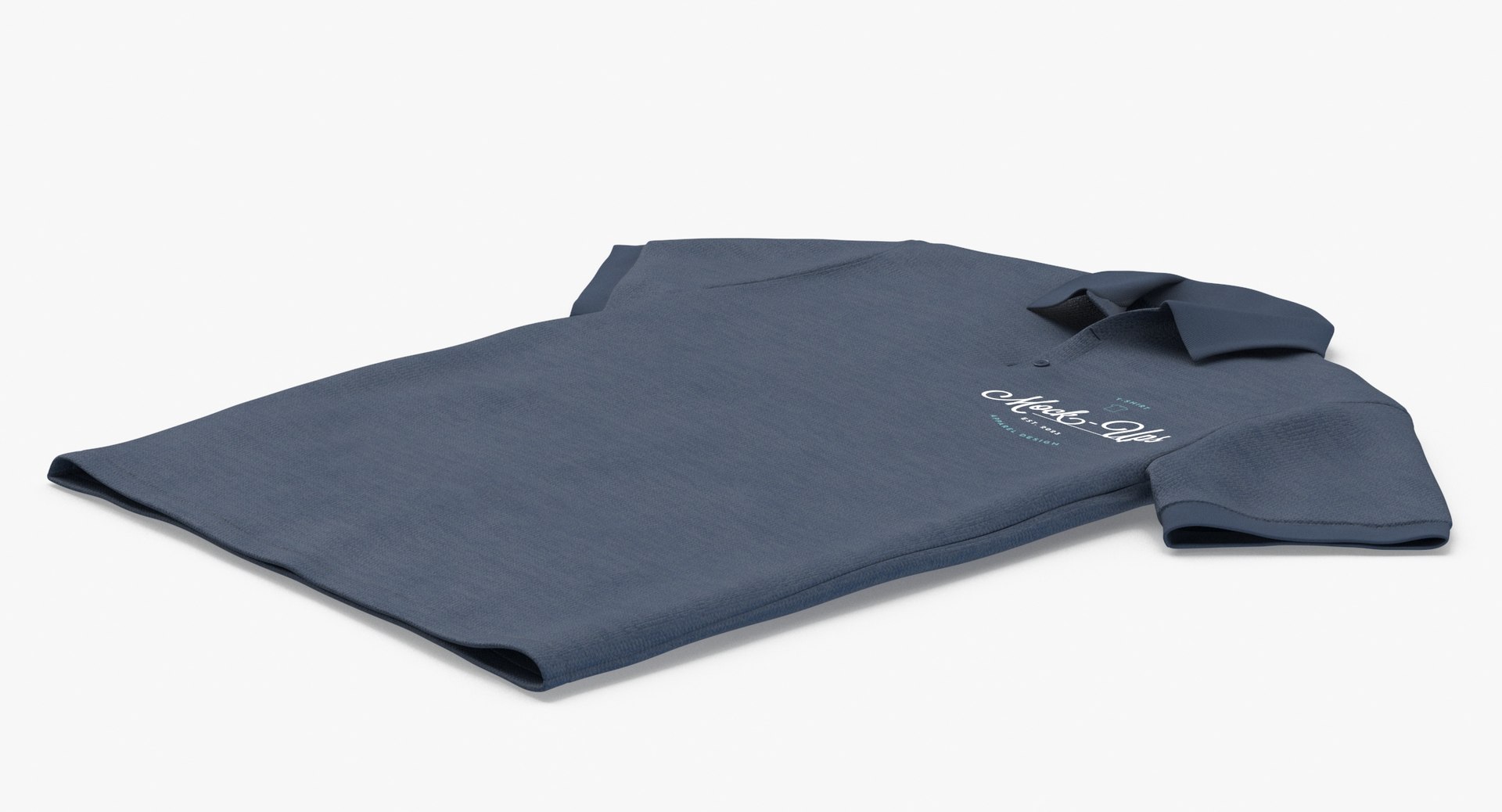 3D Polo Shirts Male Unbuttoned White Blank And Branded Heather ...