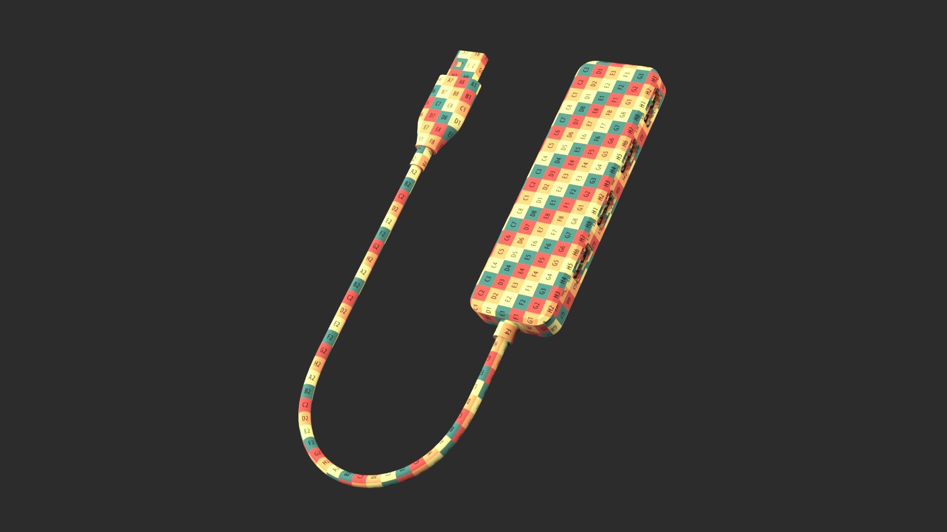 USB Hub 3D Model - TurboSquid 2035205