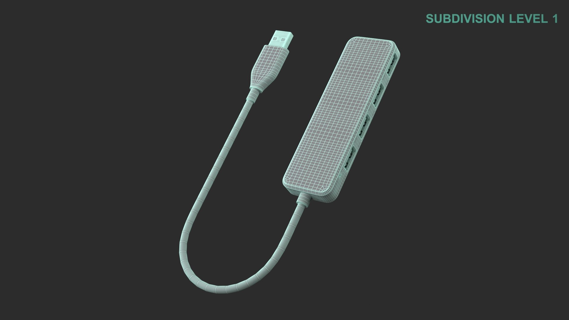 USB Hub 3D Model - TurboSquid 2035205