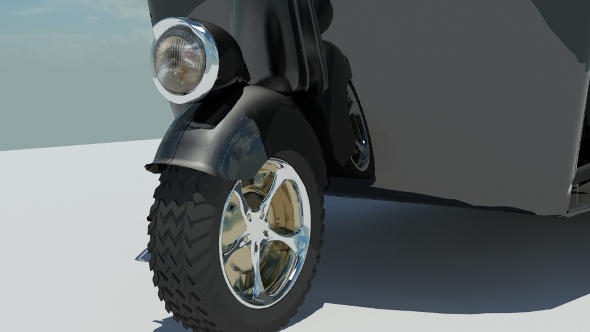 Indian Rickshaw Black 3D Model - TurboSquid 1298176