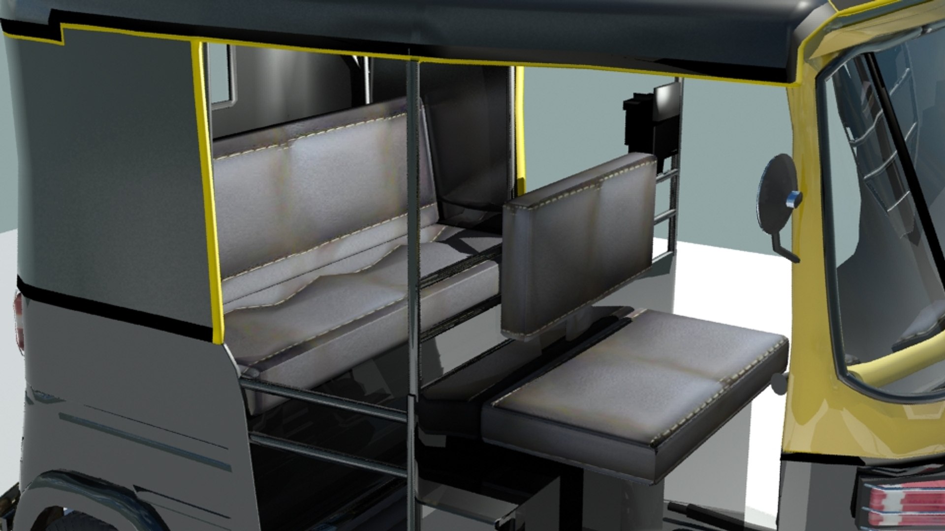 Indian Rickshaw Black 3D Model - TurboSquid 1298176