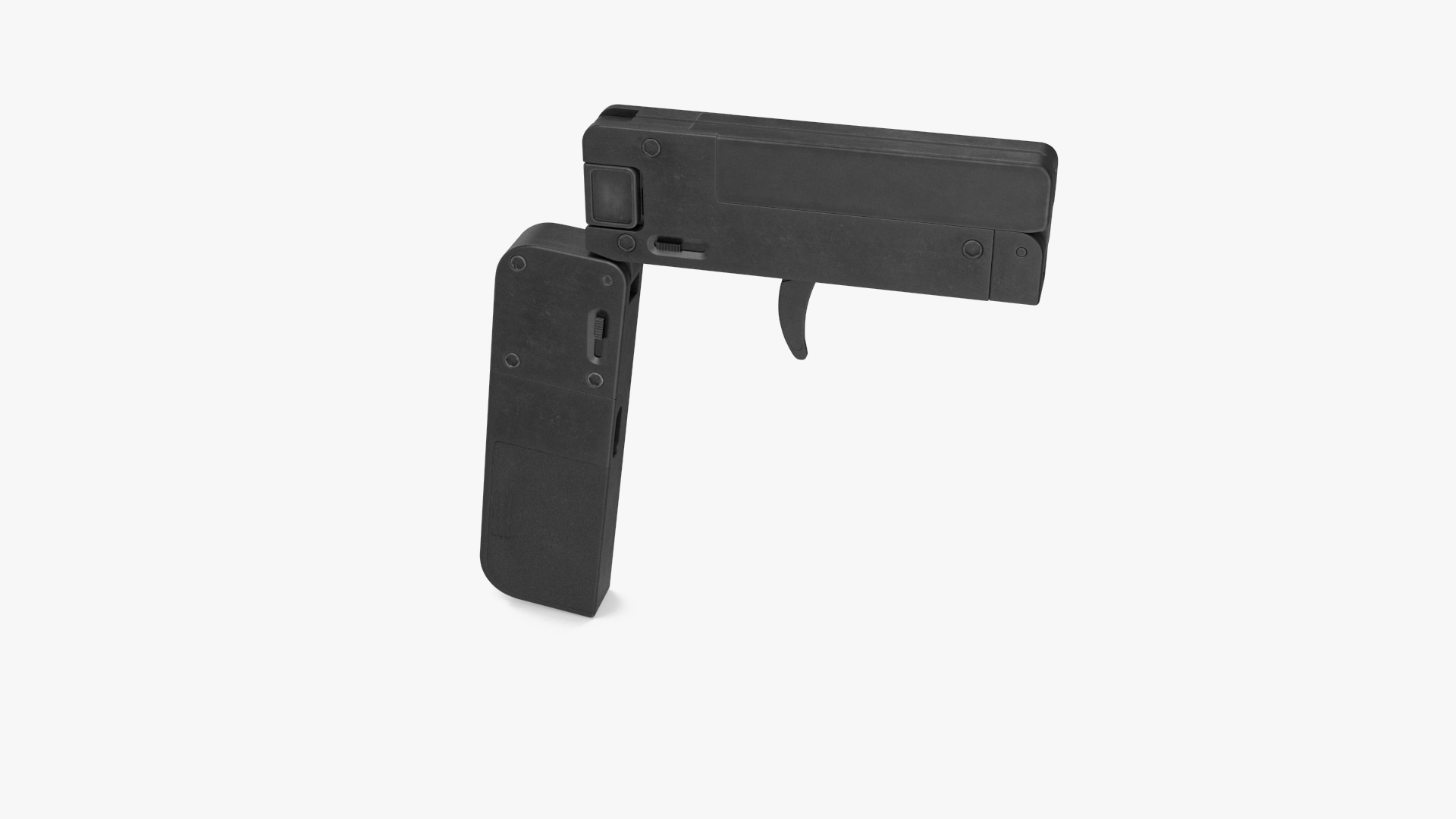 3D Foldable Wallet Pistol Unfolded model - TurboSquid 2168164
