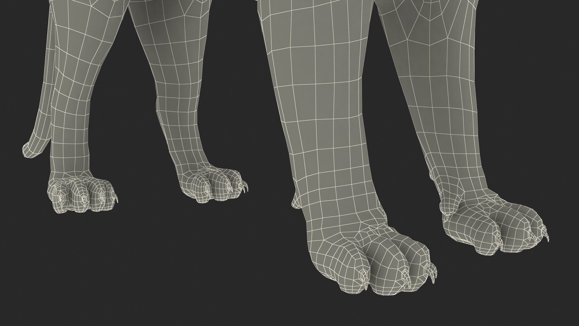 3D Black Panther Stand Pose Fur - TurboSquid 2210712