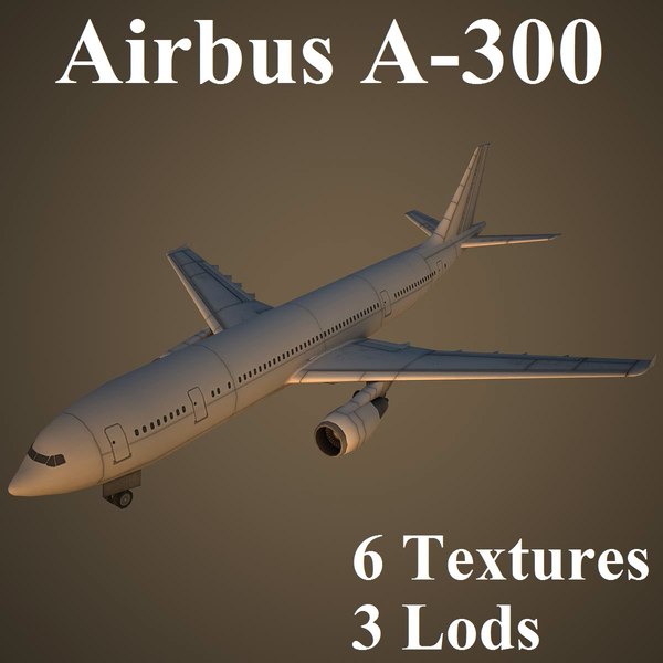 Airbus A300 3D Models for Download | TurboSquid