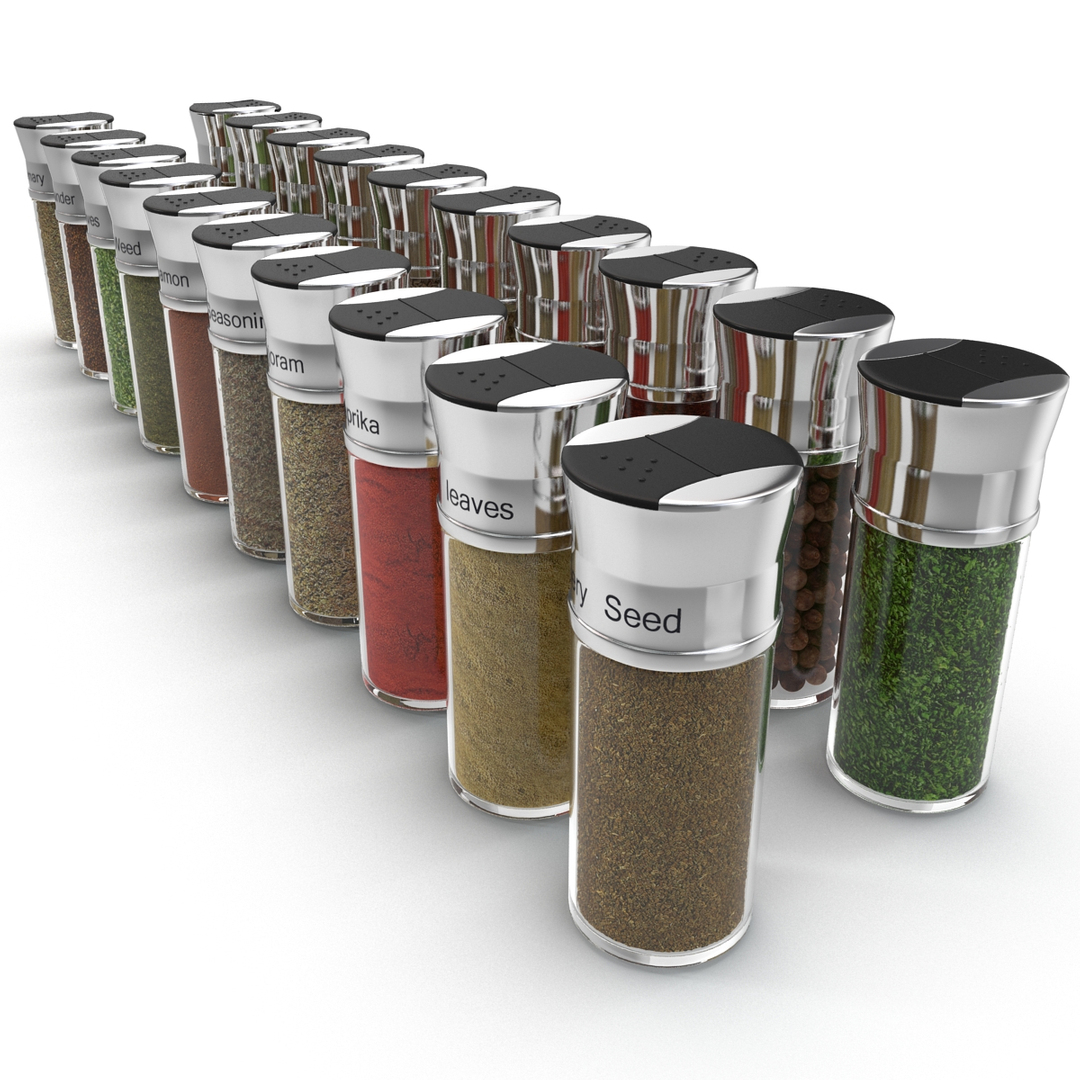spice bottles set 3ds