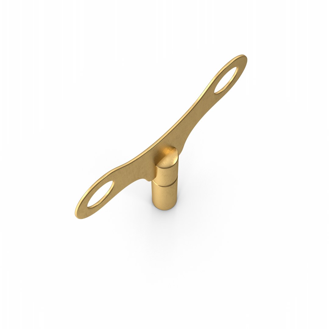 Gold Winding Keys 3D Model - TurboSquid 2057194