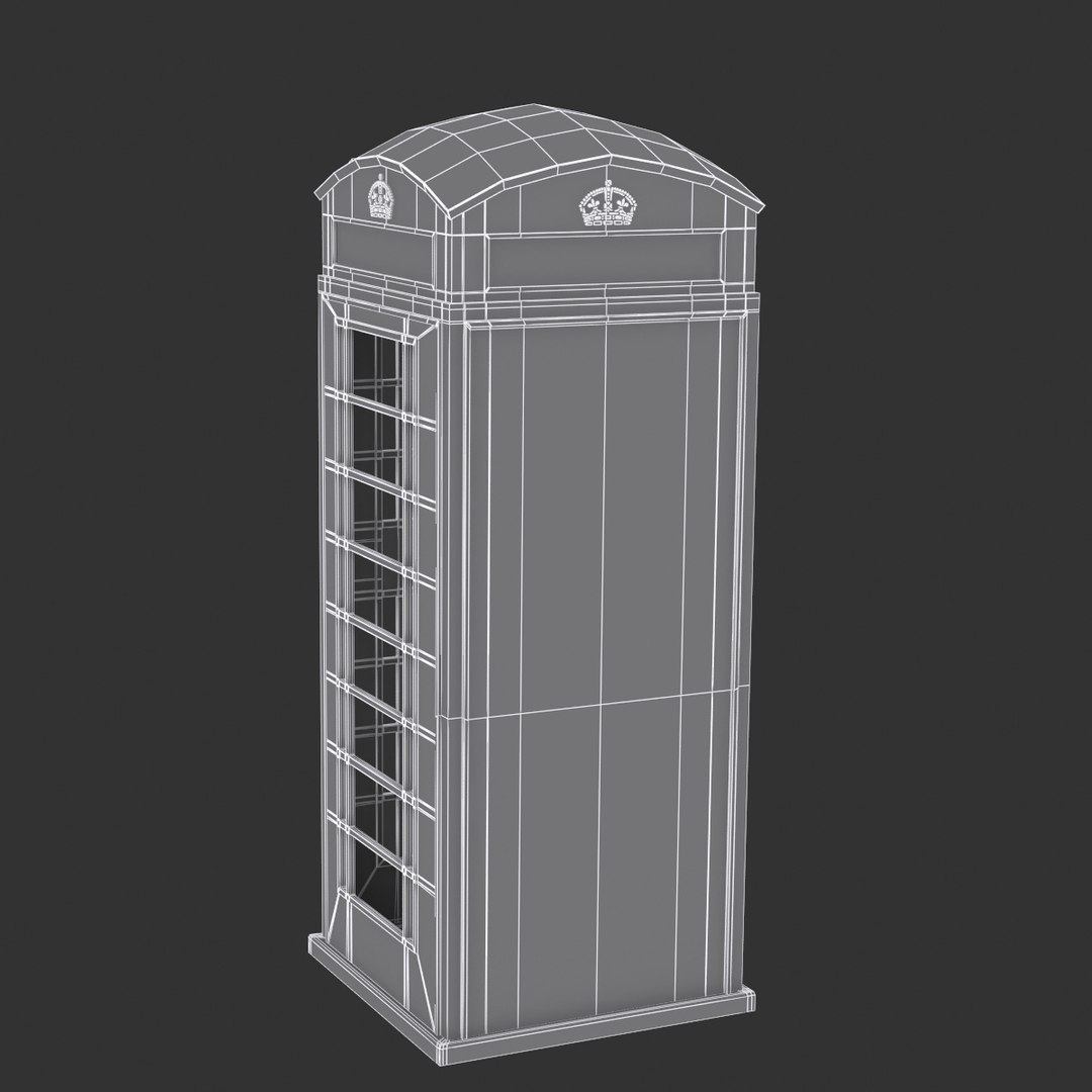 Red Telephone Box 3d 3ds