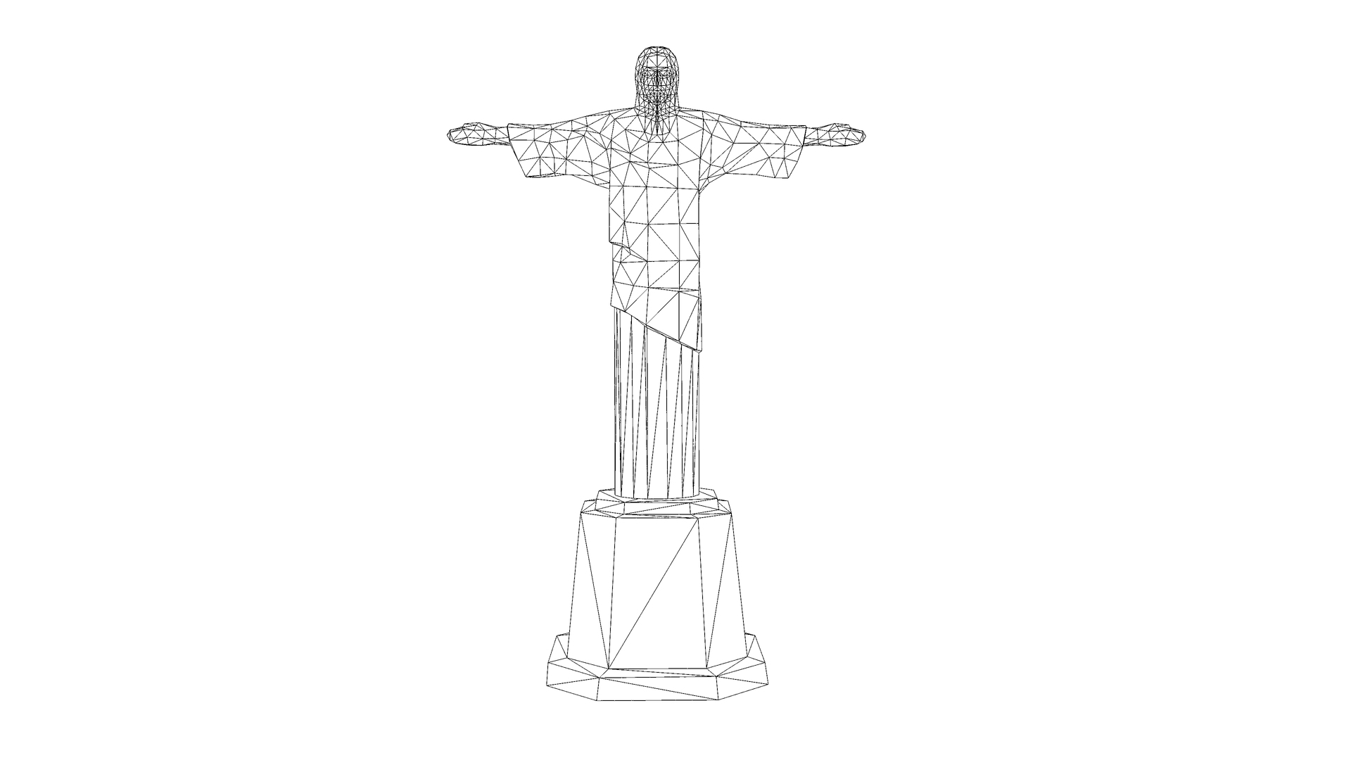 Christ the Redeemer Rio Statue Low Poly model - TurboSquid 2004567