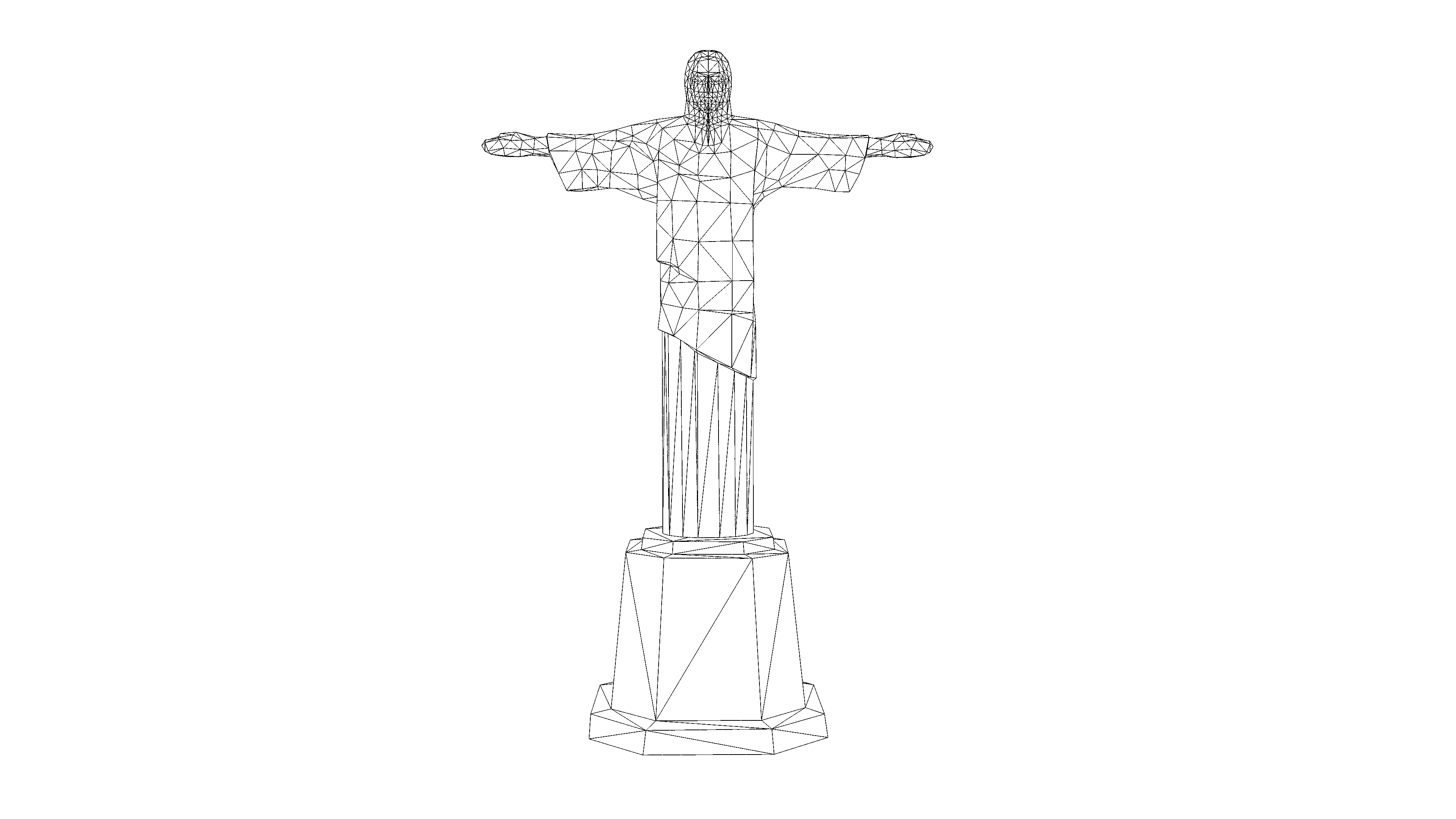 Christ the Redeemer Rio Statue Low Poly model - TurboSquid 2004567
