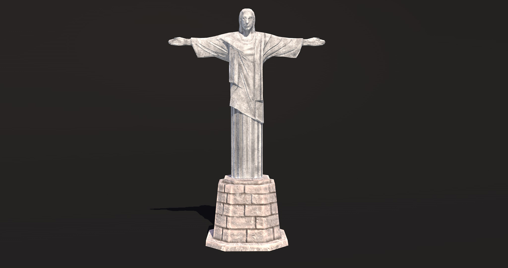 Christ the Redeemer Rio Statue Low Poly model - TurboSquid 2004567