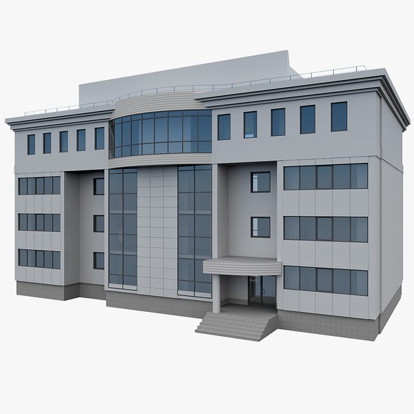 3d office building model