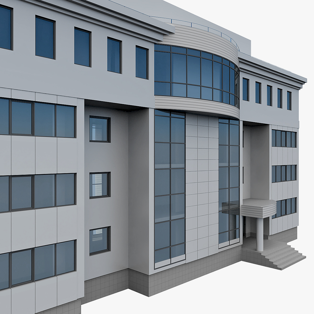 3d office building model