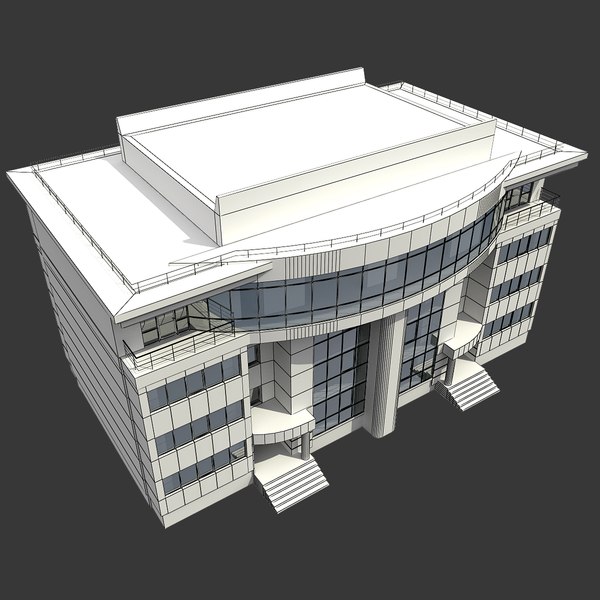 3d office building model