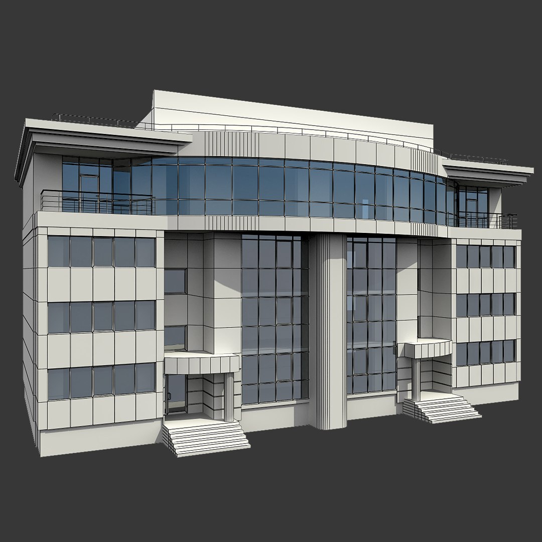 3d Office Building Model