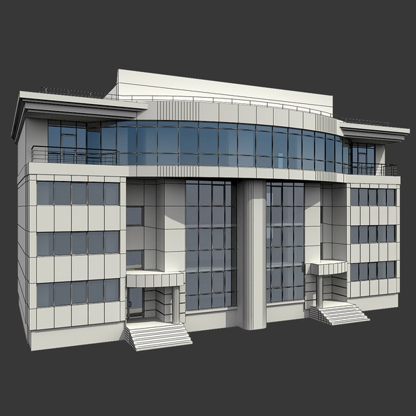 3d office building model