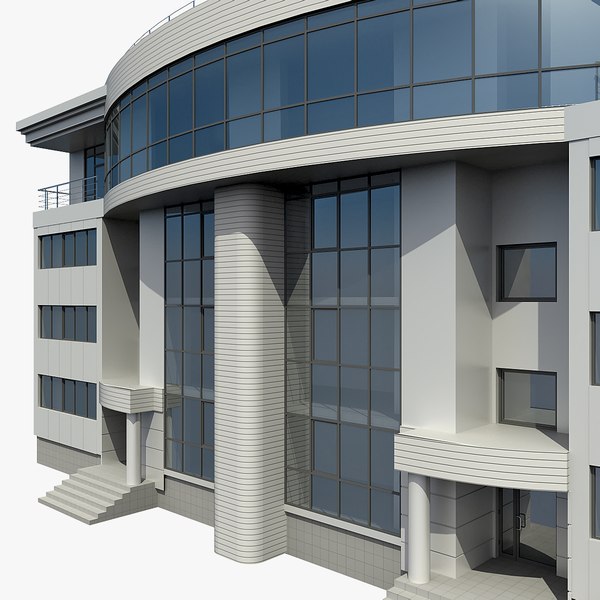 3d office building model