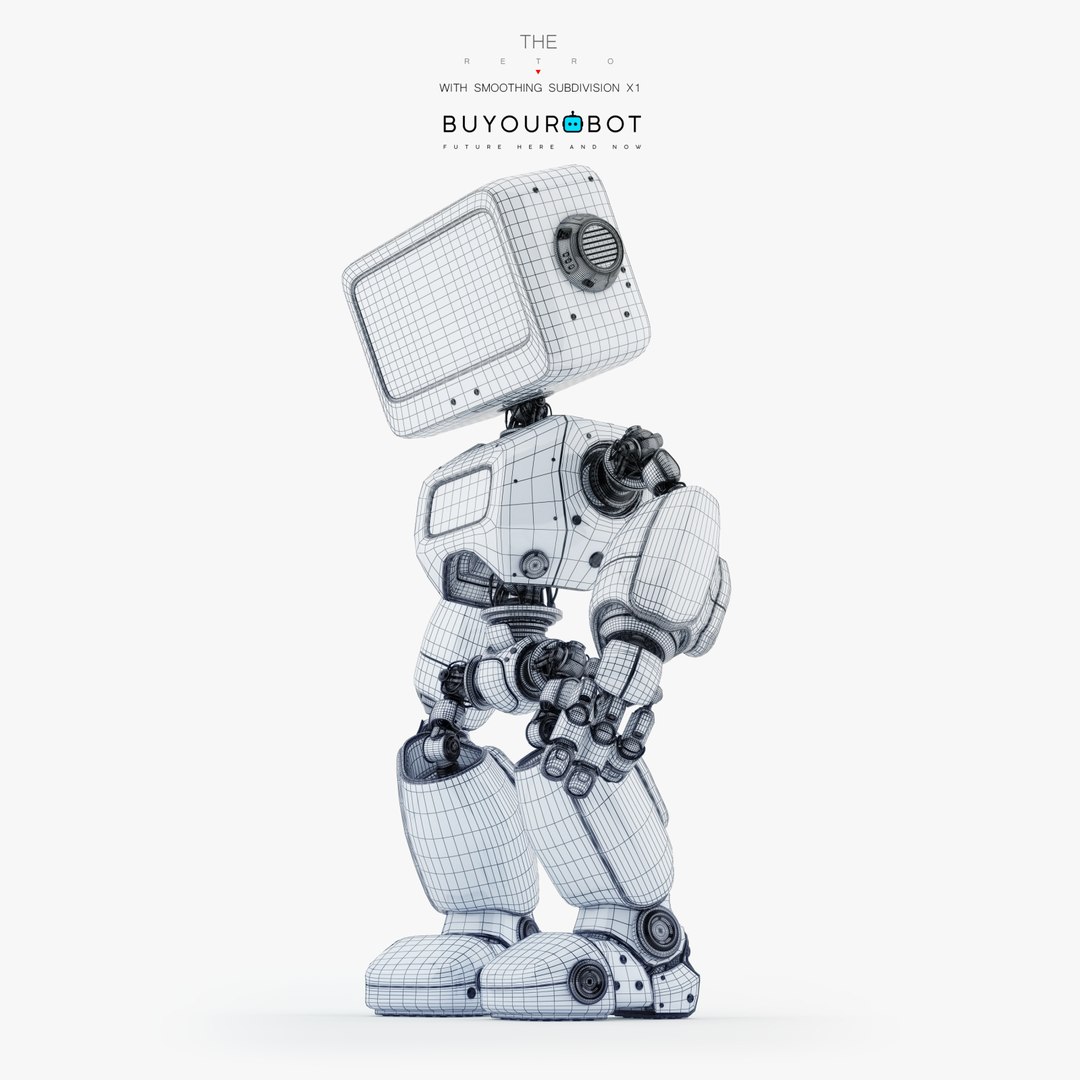 Digital Robotic Retro Bot 3D Model - TurboSquid 1473620