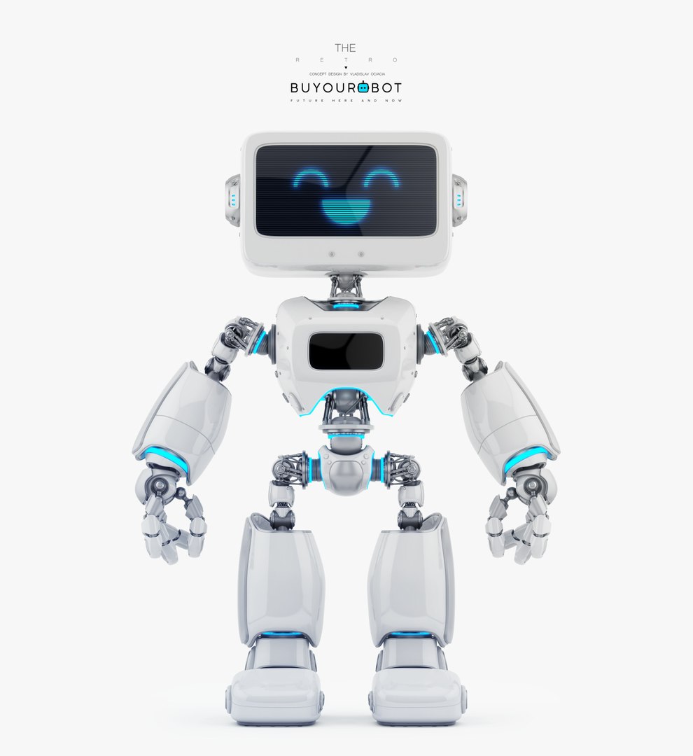 Digital Robotic Retro Bot 3D Model - TurboSquid 1473620