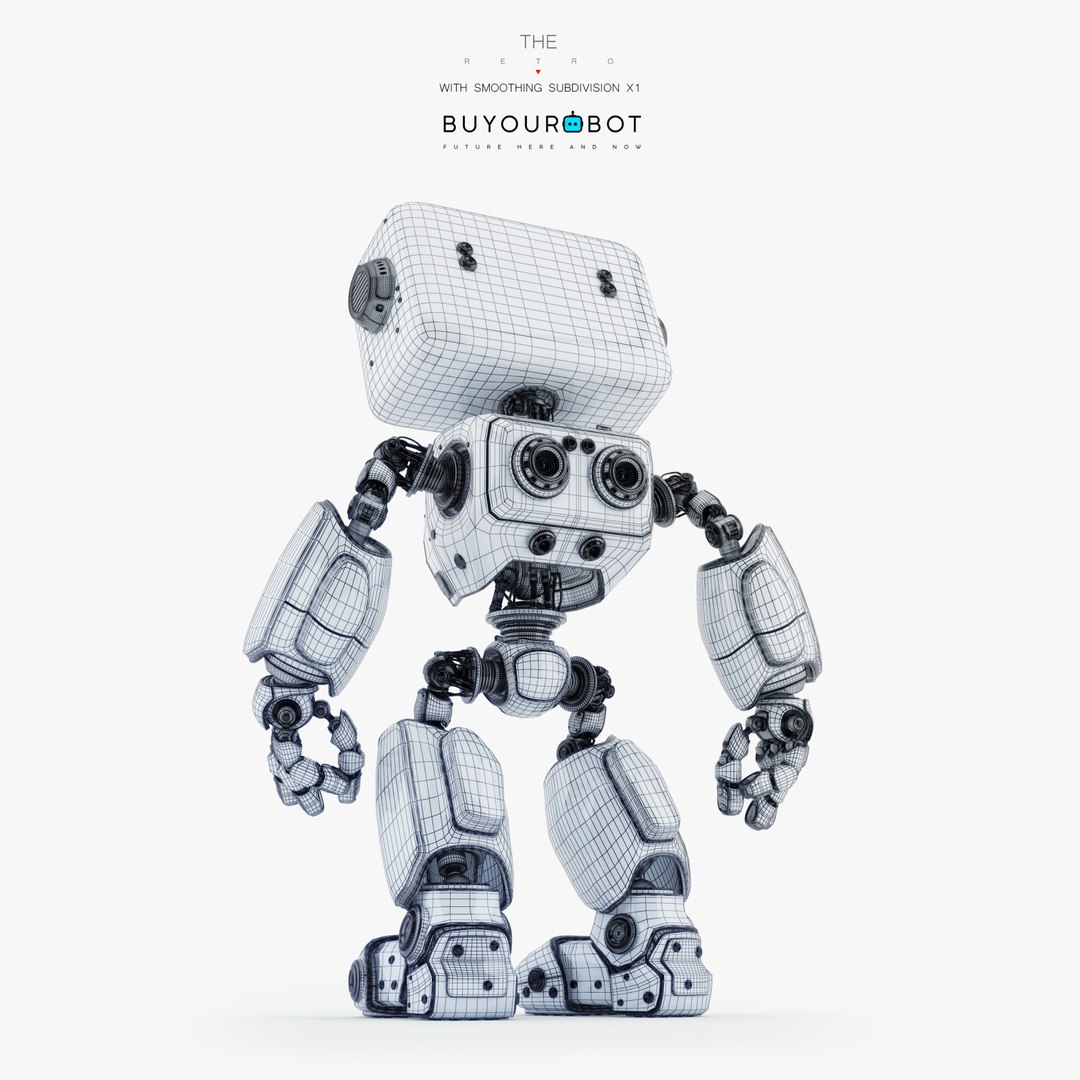 Digital Robotic Retro Bot 3D Model - TurboSquid 1473620