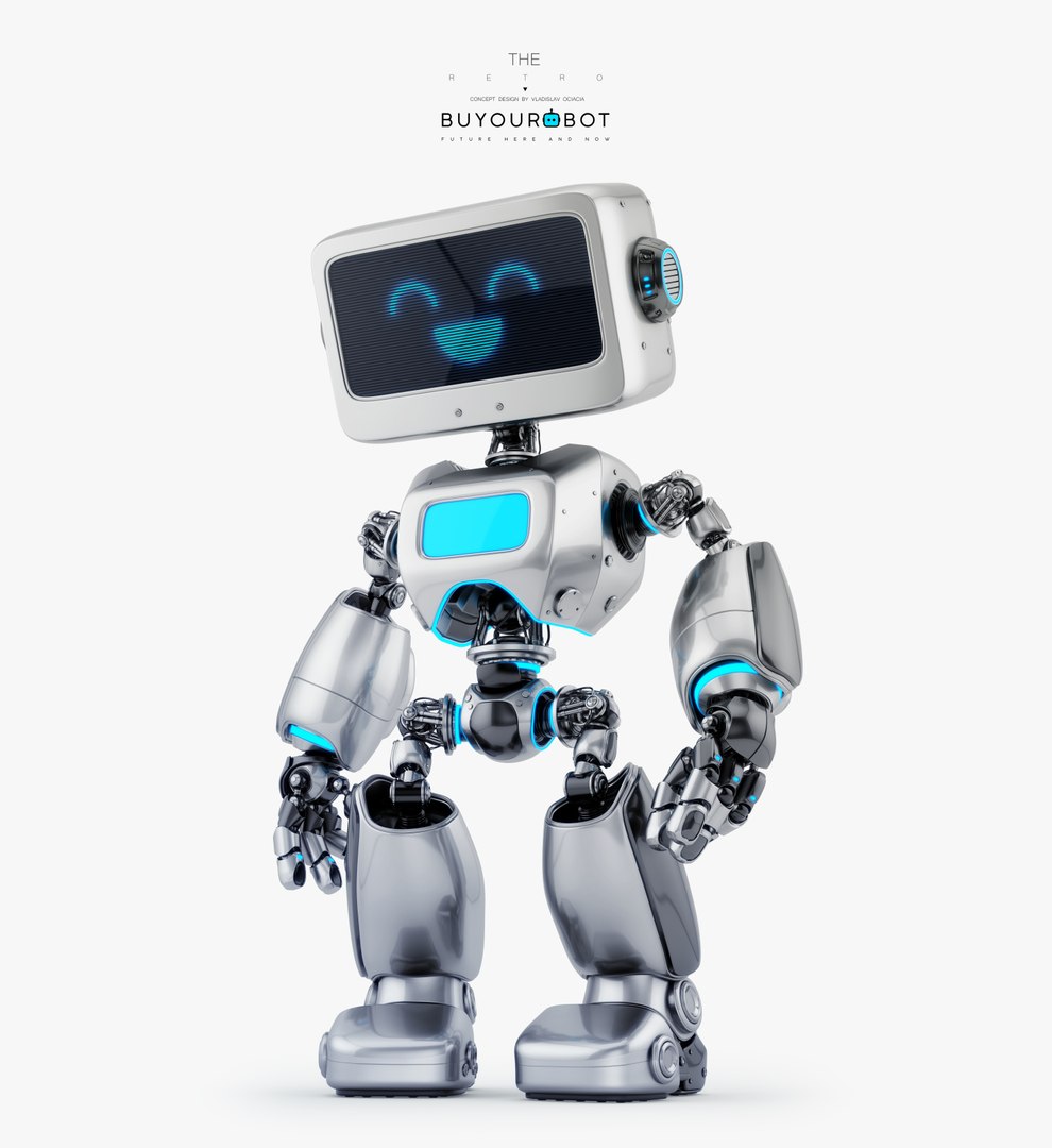 Digital Robotic Retro Bot 3D Model - TurboSquid 1473620