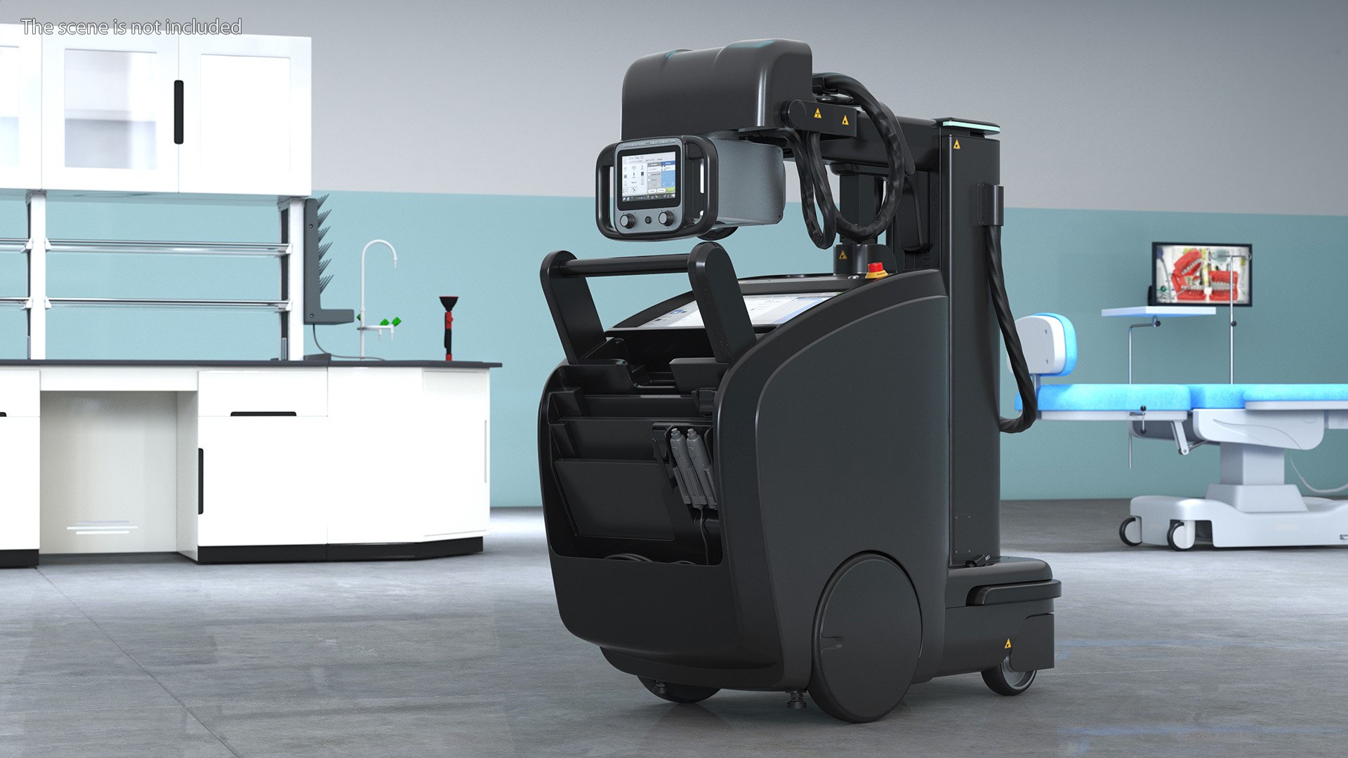 Mobile X-ray Machine Black Model - TurboSquid 2180122