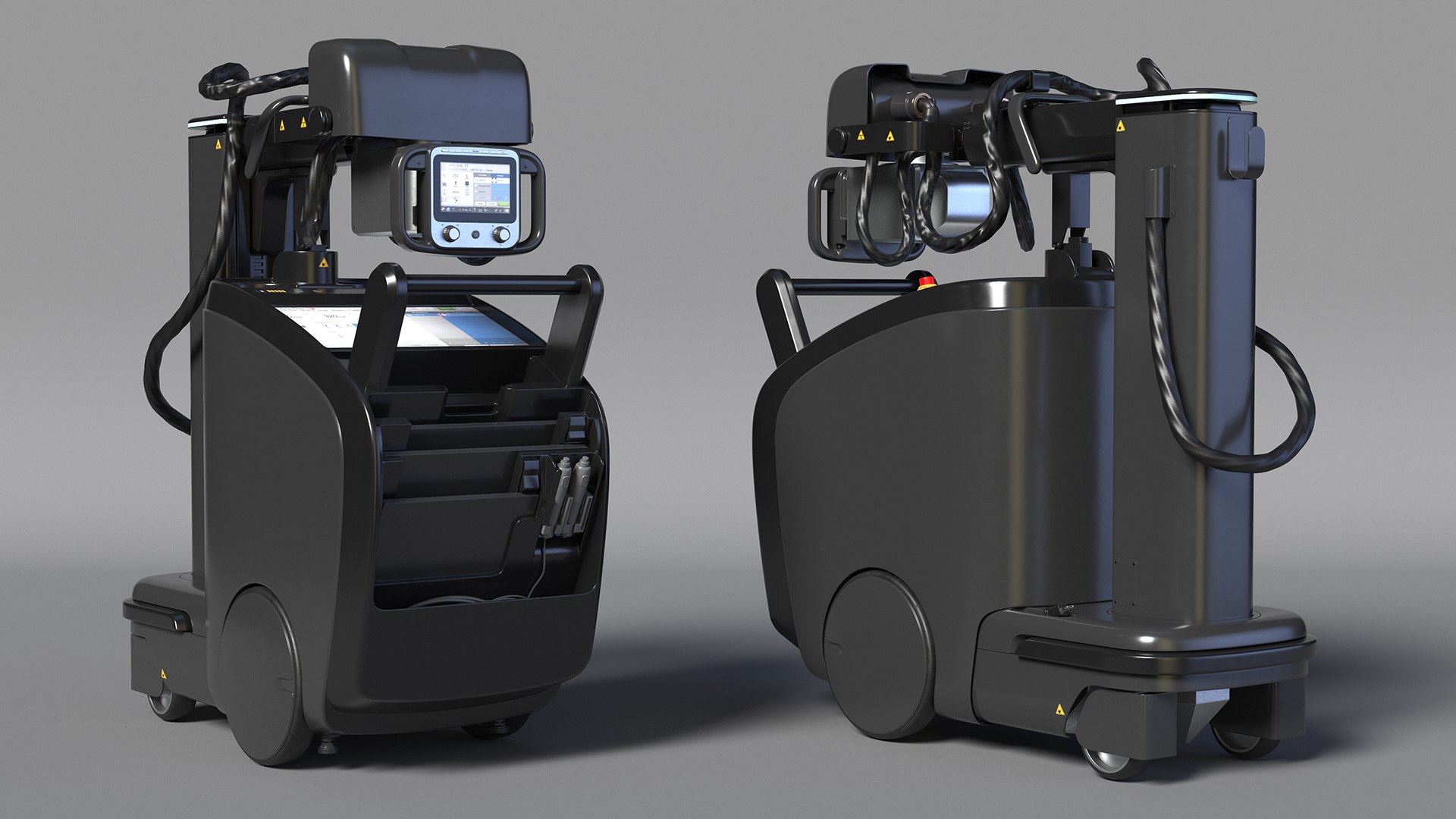 Mobile X-ray Machine Black Model - TurboSquid 2180122