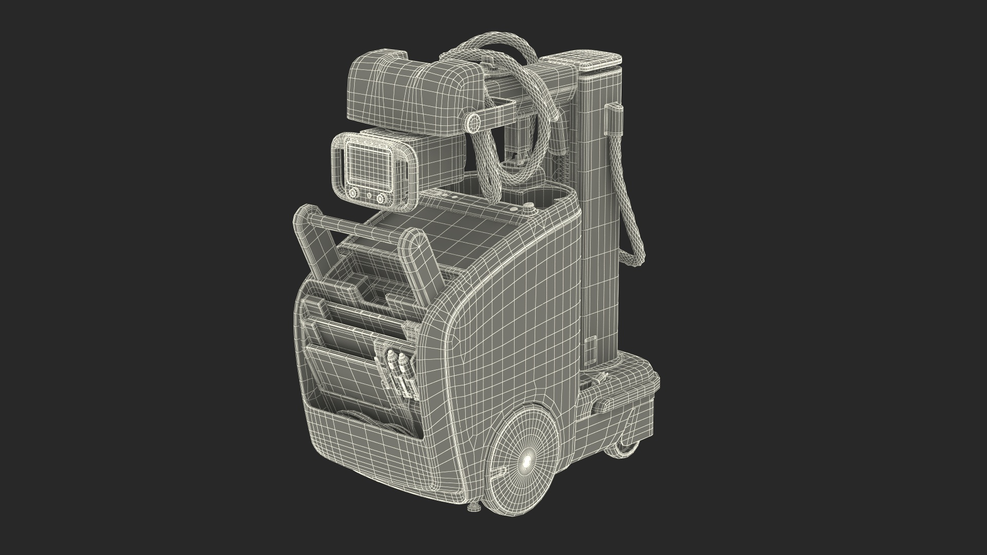 Mobile X-ray Machine Black model - TurboSquid 2180122